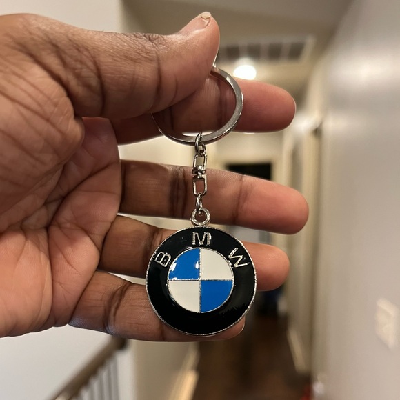 BMW | Accessories | Bmw Emblem Keyring In Black White And Blue | Poshmark